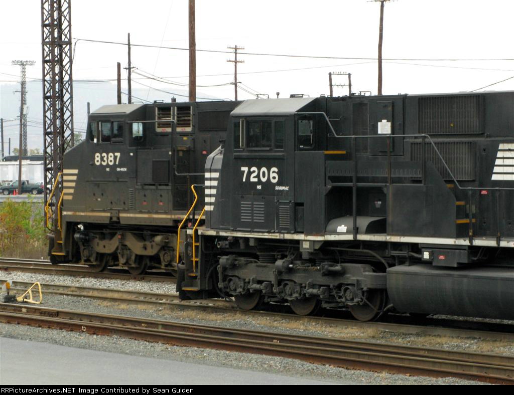 NS 8387 passes NS 7206